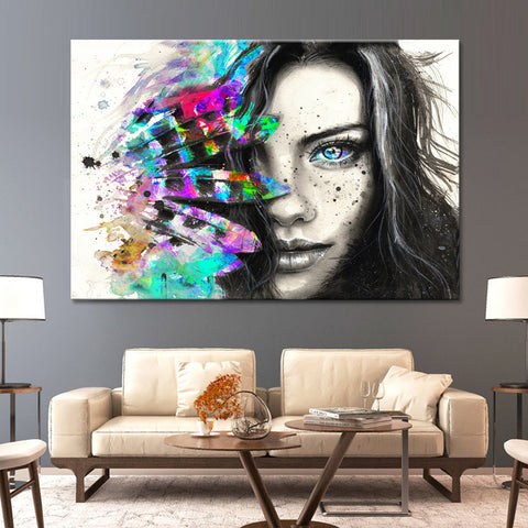 Affluent Features - Canvas Print with Floating Frame - CNL307 ...